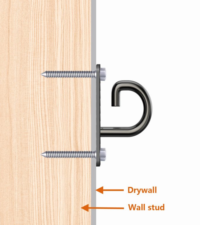 OUUO Wall Mount Workout Anchors for Resistance Bands - OUUO